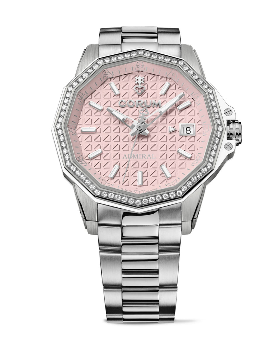 Corum Admiral Automatic 38mm, Titanium, Pink Dial